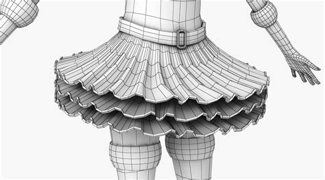 Jill Christmas Elf Non Rig Modelo 3D 59 Max Obj Free3D