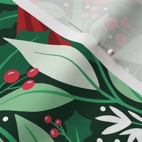 Large Christmas Cardinal Birds In Red Fabric Spoonflower
