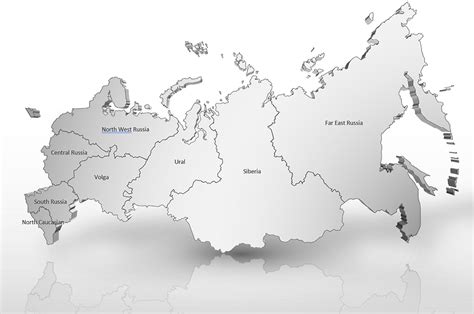 파워포인트ppt Pptx 템플릿 러시아 지도russia Map 3d