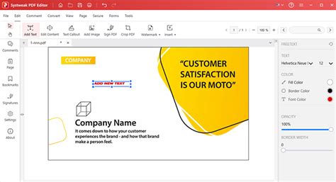 Edit PDF Files Using Systweak PDF Editor