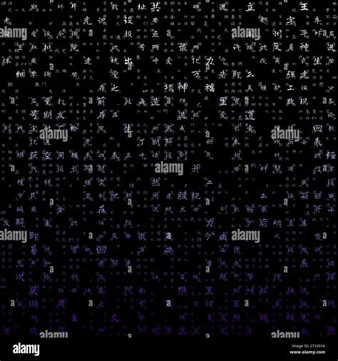 Matrix Background Random Letters Of Chinese Simplified Alphabet