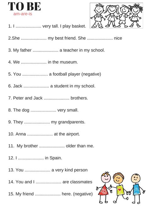 Atividades De Ingles Verbo To Be