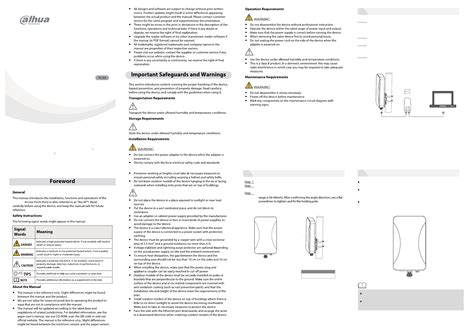 User Manual Dahua Technology Dh Eap6218 O English 2 Pages