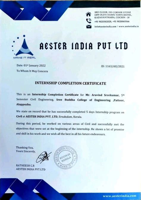 aravind sreekumar on linkedin civilengineering internshipexperience