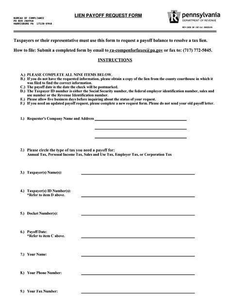 Irs Payoff Request Form Fill Out And Sign Online Dochub