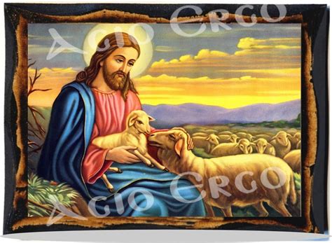 Jésus Christ Le Bon Pasteur Grec Orthodoxe Russe Mont Athos Etsy France