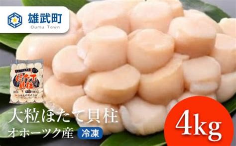 【中国禁輸措置生産地緊急支援品】【緊急支援品】ほたて貝柱冷凍4kg【08106】 北海道雄武町 セゾンのふるさと納税