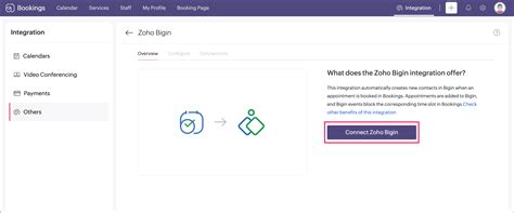 Zoho Bigin Integration Zoho Bookings Help