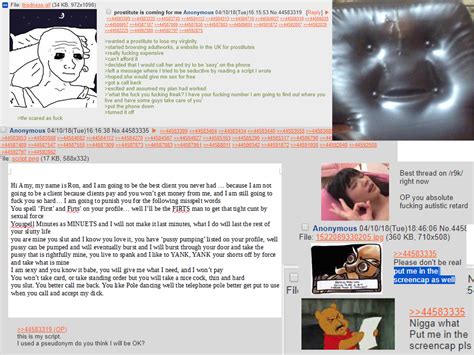 Anon Calls A Prostitute R 4chan