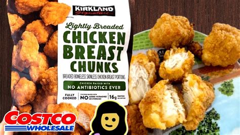 Kirkland Lightly Breaded Chicken Breast Chunks Crispy Flavorful And