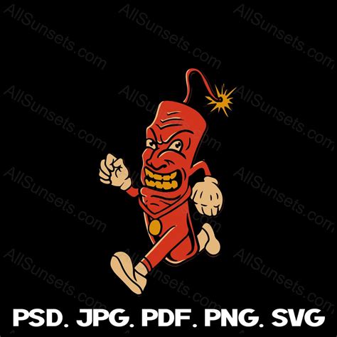 Firecracker Running Svg Png Pdf Psd  File Types 5k 10k Half Marathon