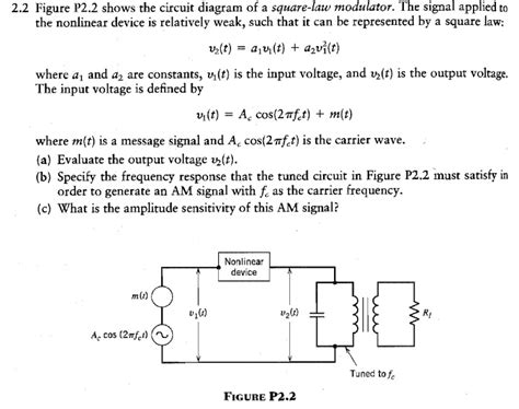 Solved 22 Figure P22 Shows The Circuit Diagram Of A