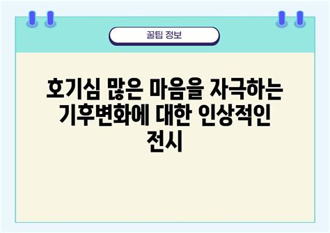 호남 기후변화 체험관 가이드 아이들이 즐기는 실내 체험 볼거리 놀거리 호남기후변화체험관 아이들 놀이 실내 체험
