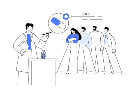 Placebo Controlled Trial Abstract Concept Vector Image