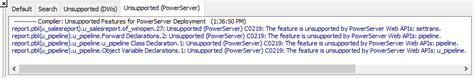 How To Detect Unsupported Features PowerServer 2021 Help