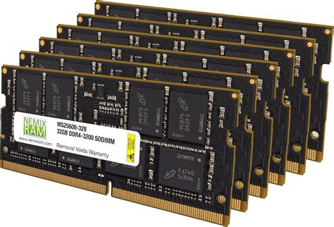 128gb 4x32gb Ddr4 3200 Pc4 25600 Sodimm Laptop Memory By Nemix Ram At