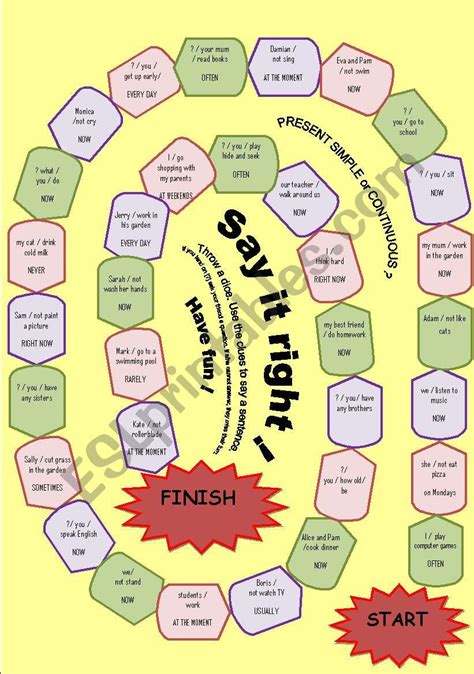 Present simple present continuous board game найдено 90 изображений