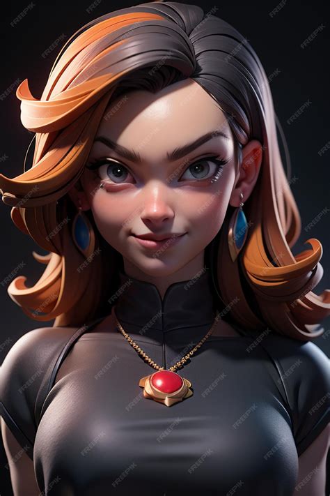 Premium Ai Image 3d Rendering Cartoon Character Pretty Girl Game