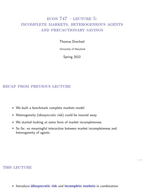 Lecture 05 Pdf Macroeconomics Economics