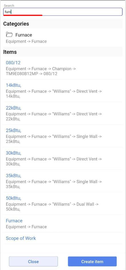 Adding Items To The Project In The App