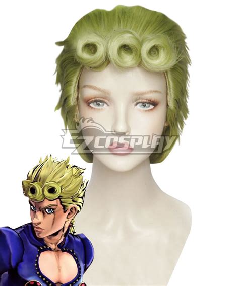 Jojos Bizarre Adventure Giorno Giovanna Female Golden Cosplay Wig