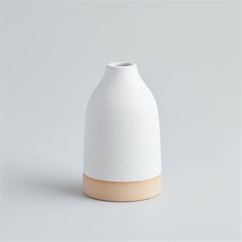 St Eval Ceramic Diffuser Bottle White Speckle Janet Bell Gallery