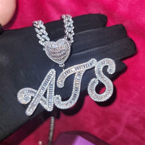 Personalized Cursive Font Name Pendant Necklacecustom Name Etsy