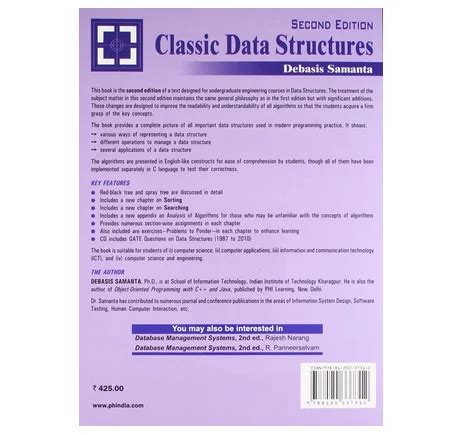 Classic Data Structures Book At 495 Piece Books On Operating