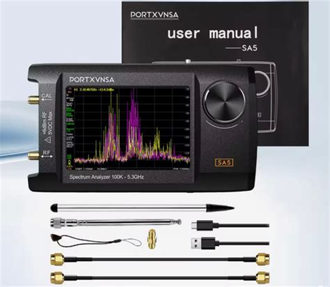 Portxvnsa 4inch Ips Lcd Sa5 Multi Function Handheld Spectrum Analyzer 100k Qslcomms