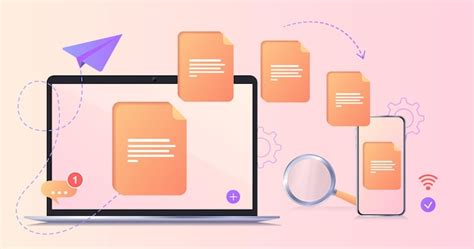 Premium Vector File Transferfiles Transferred Encrypted Formprogram For Remote Connection