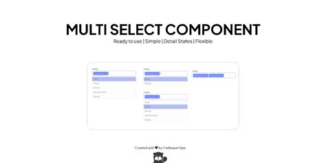 Multi Select Component Kit Figma