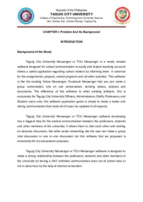 Doc Chapter I Problem And Its Background Introduction Background Of