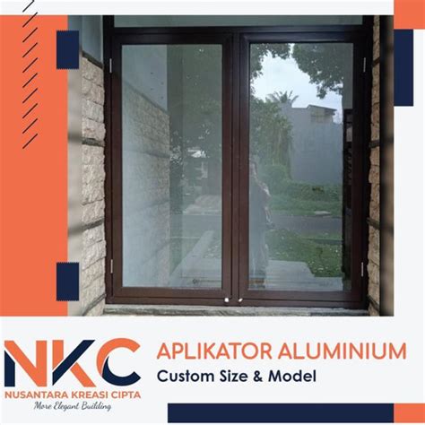 Jual Jendela Aluminium Custom Ukuran Model Jungkit Swing Sliding Atau