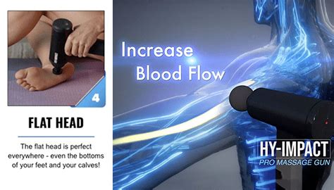 Hy Impact Deep Tissue Cordless Muscle Massager With Four