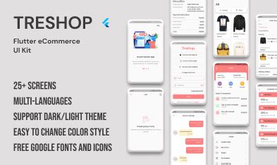 Treshop Flutter Ecommerce Ui Kit Code Market