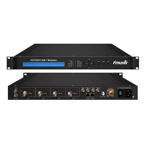 FUTV3501C DVB T Modulator 4 ASI Input 1 RF DPD Out DVB T Standard With