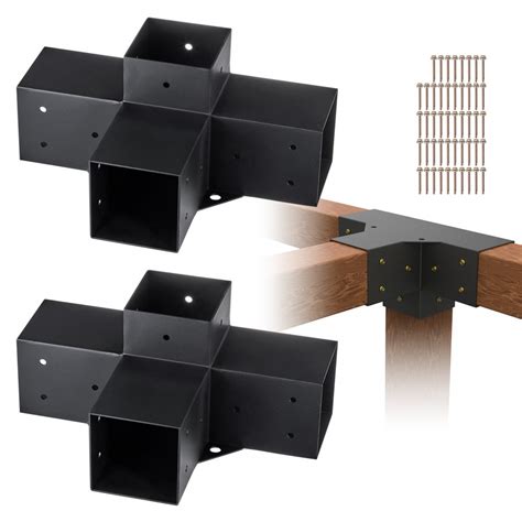 Vevor Pergola Bracket Kit 4x4 Inner Size 36x36 2pcs 4 Way Heavy