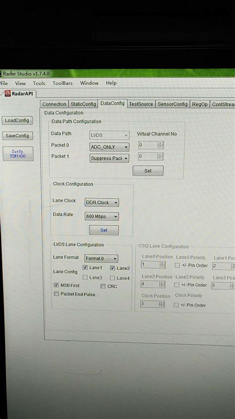 AWR TWS Lvds Lane Configure Preblem Sensors Forum Sensors TI E E Support Forums