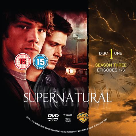 Capas E Labels De Filmes E Series SUPERNATURAL TERCEIRA TEMPORADA