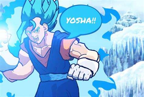 Yosha Vegito Blue 2018 Digital Dbs Movie Drawing Dragonballz