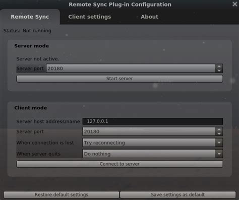 RemoteSync Settings Window Download Scientific Diagram
