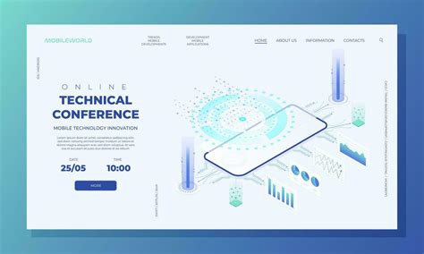 Technology Isometric Concept Smartphone In Isometry Isometric Illustration For Web Template