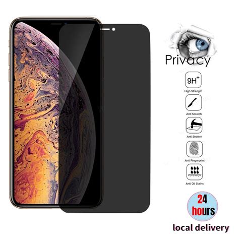 Anti Spy Privacy Tempered Glass For IPhone Pro Max X XR XS Max Plus