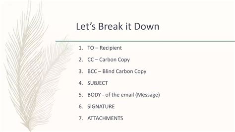 Basic Email Etiquette Ppt Free Download