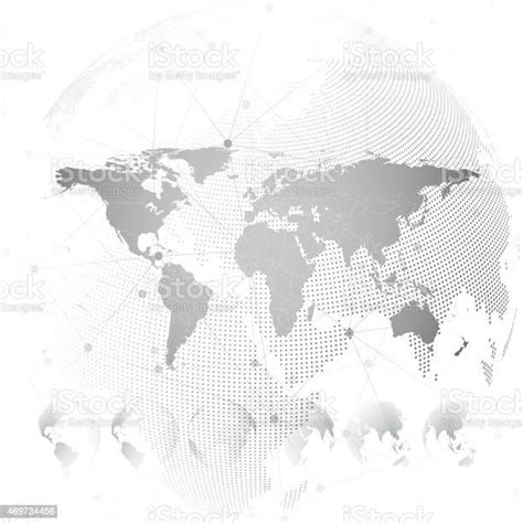 세계지도 도티드 컬렉션에는 지구 단궤 디자인식 벡터 일러스트레이션 0명에 대한 스톡 벡터 아트 및 기타 이미지 0명