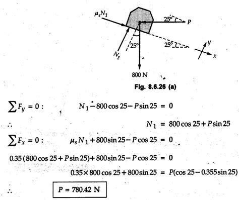 Problems Involving Dry Friction Solved Example Problems