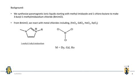 Ionic Liquids Based On Fecl3 And Fecl2 Pptx