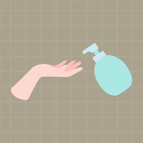 Lávese las manos con agua y jabón vector Vector Gratis