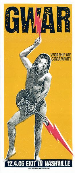 Gwar Gigposter Artcore Comic Book Cover Comic Books