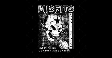 Misfits Skull Misfits Sticker Teepublic